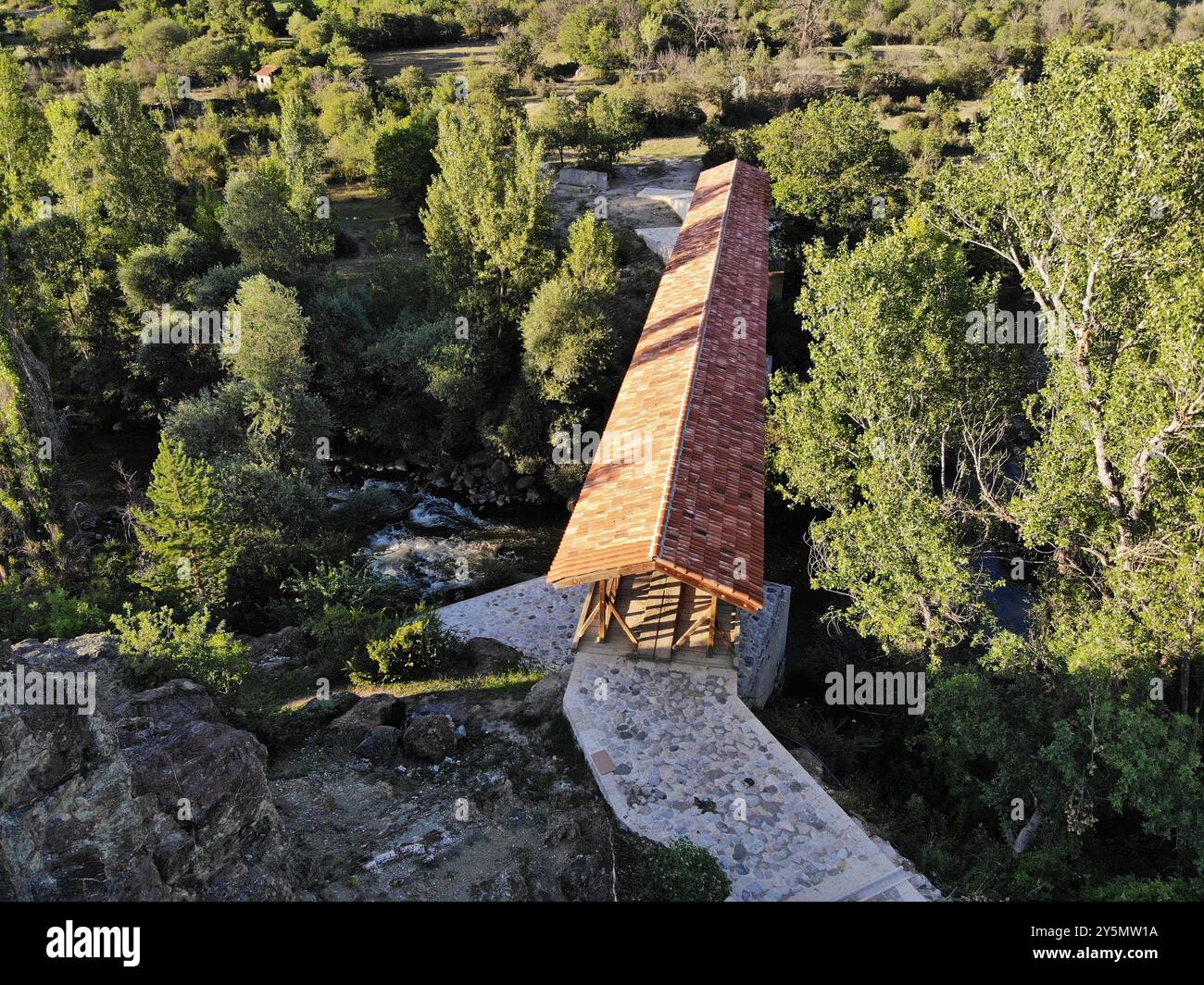 Bayramoren Bridge, located in Cankiri, Turkey, was built in the 19th ...