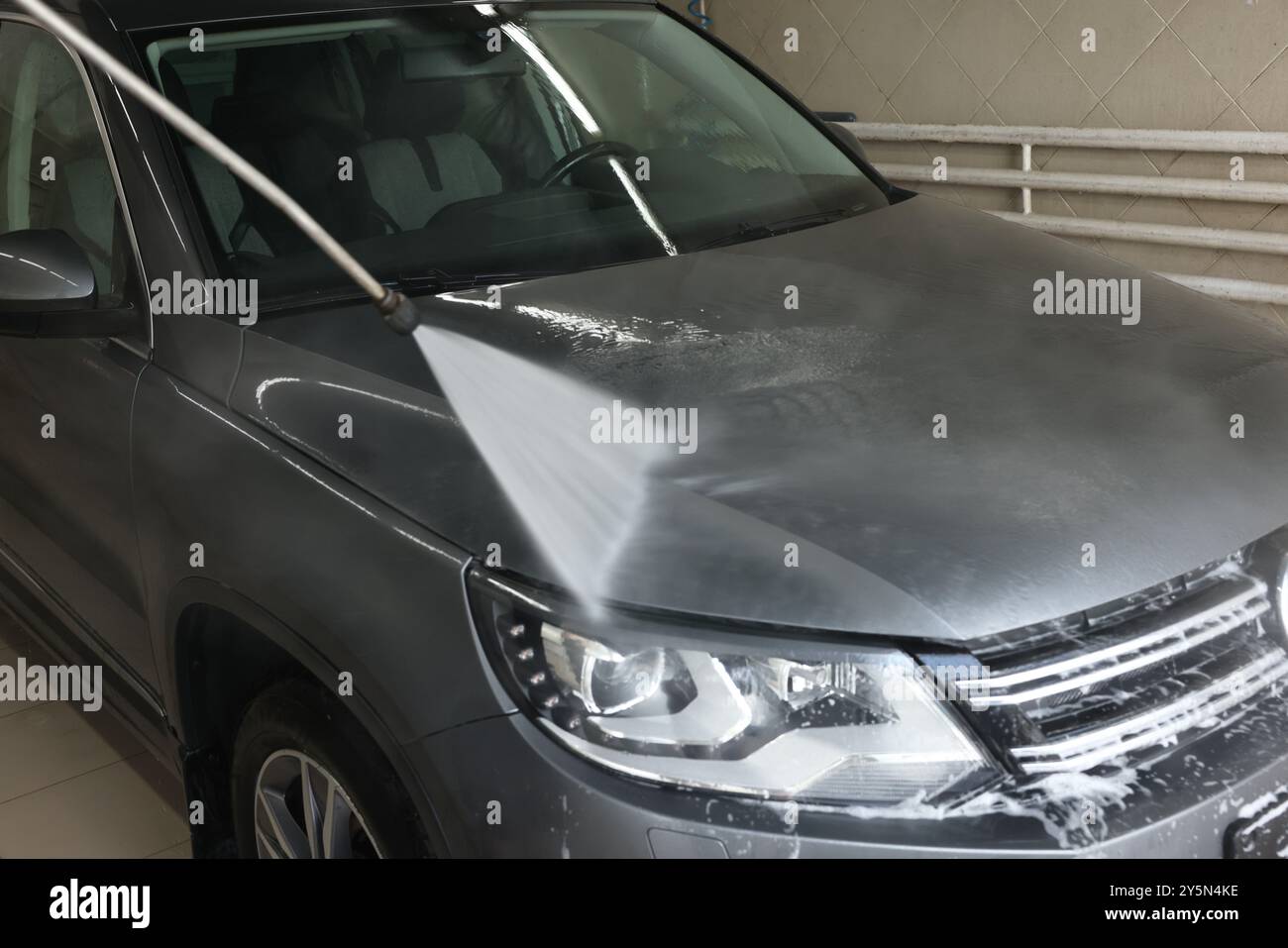 High pressure water jet car hi-res stock photography and images - Alamy