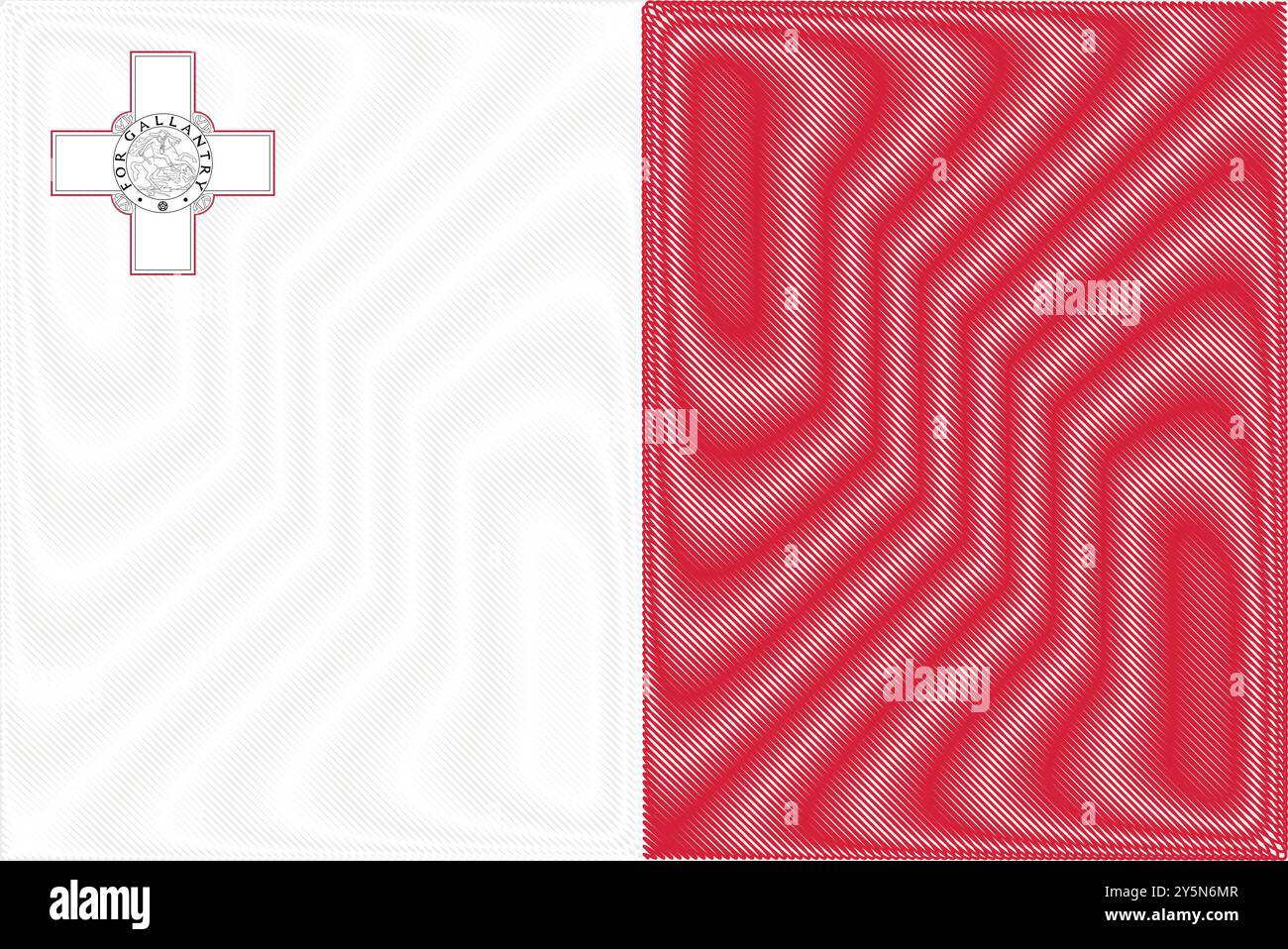 Malta Independence Day september 21. Scribble style Malta flag vector ...