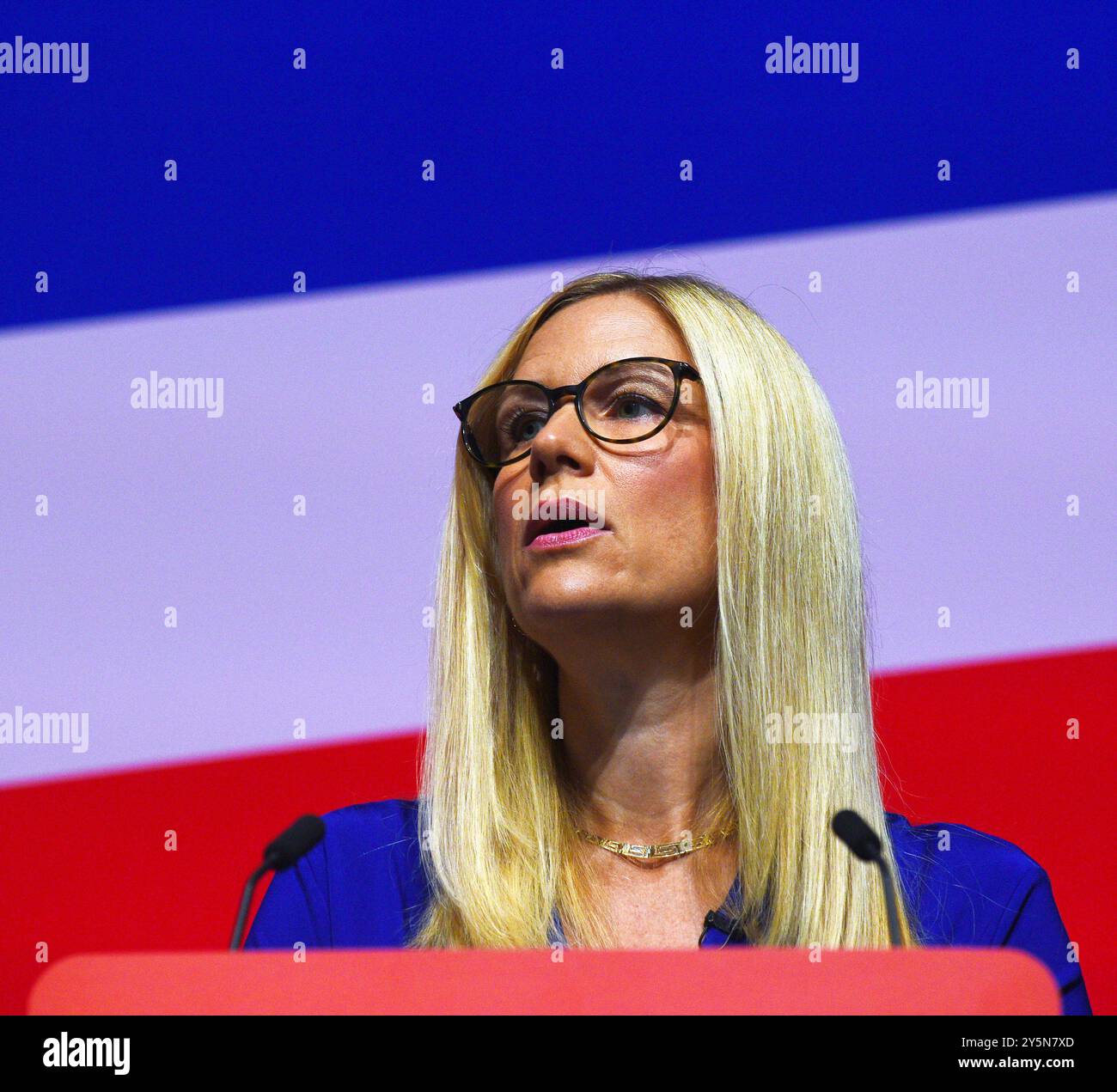Ellie Reeves MP . Labour Conference Chair Liverpool 2024 Stock Photo ...
