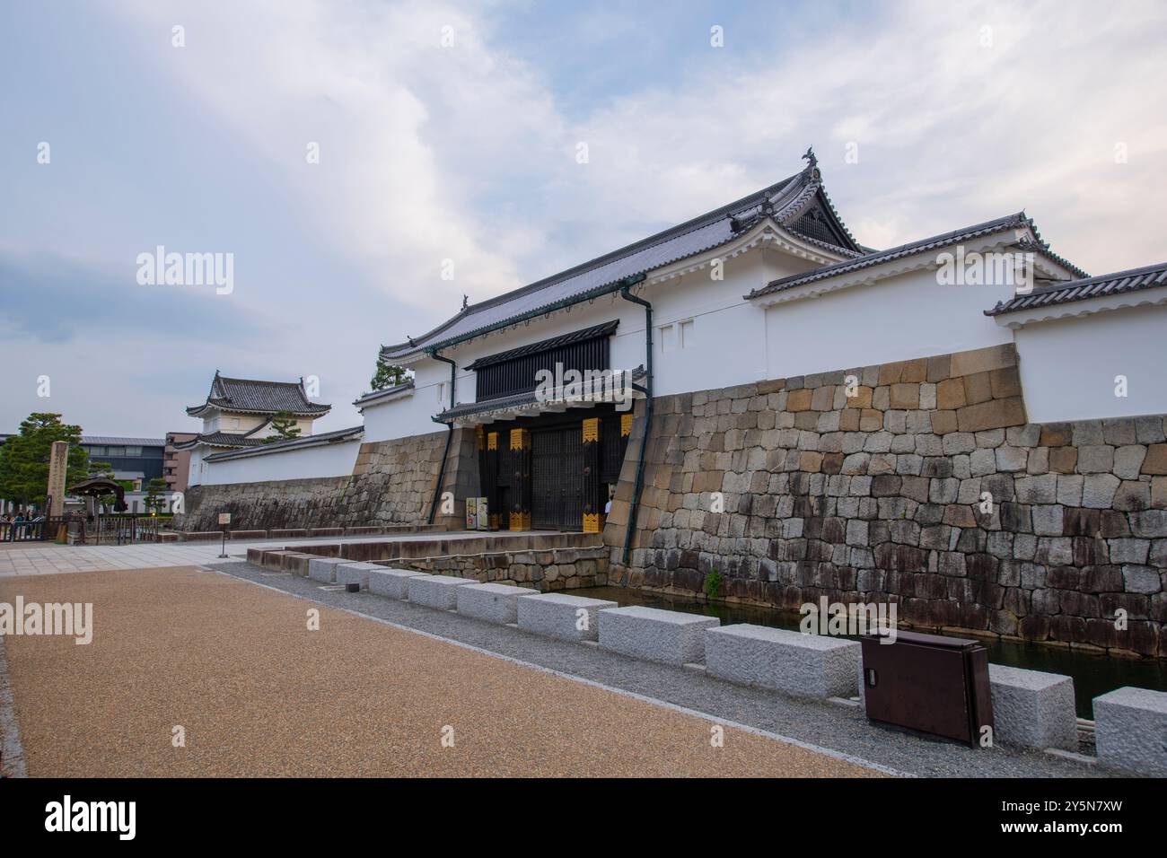 Higashi Ote-mon of Nijo Castle. Nijo Castle is a flatland castle in ...