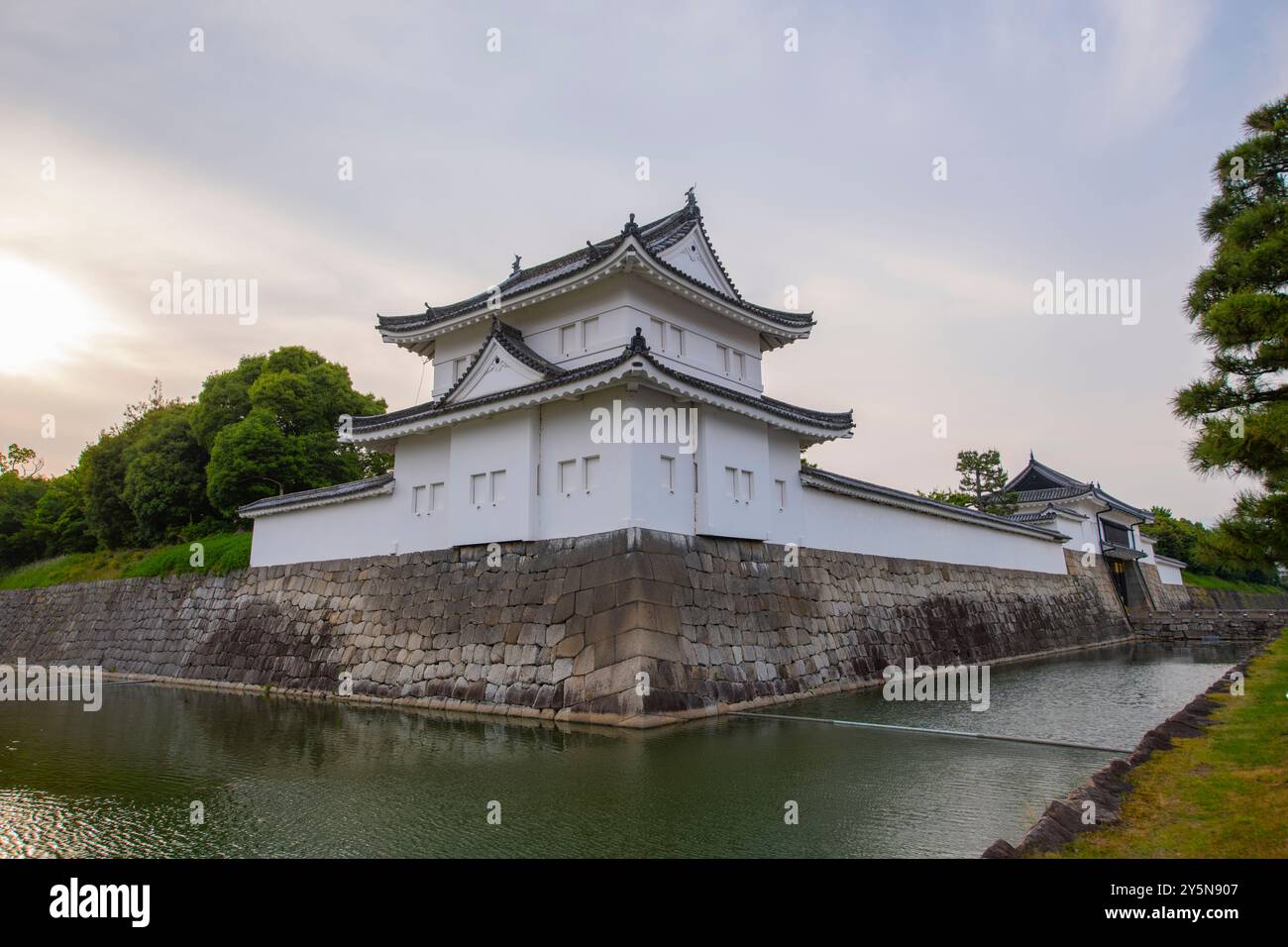 Tonan Sumi Yagura Tower of Nijo Castle. Nijo Castle is a flatland ...