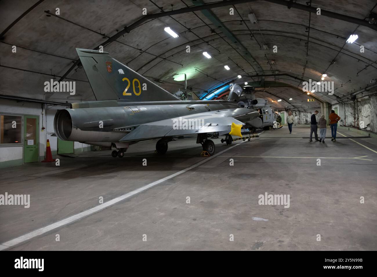 Gothenburg, Sweden - september 24 2022: SAAB J35 Draken on display at ...