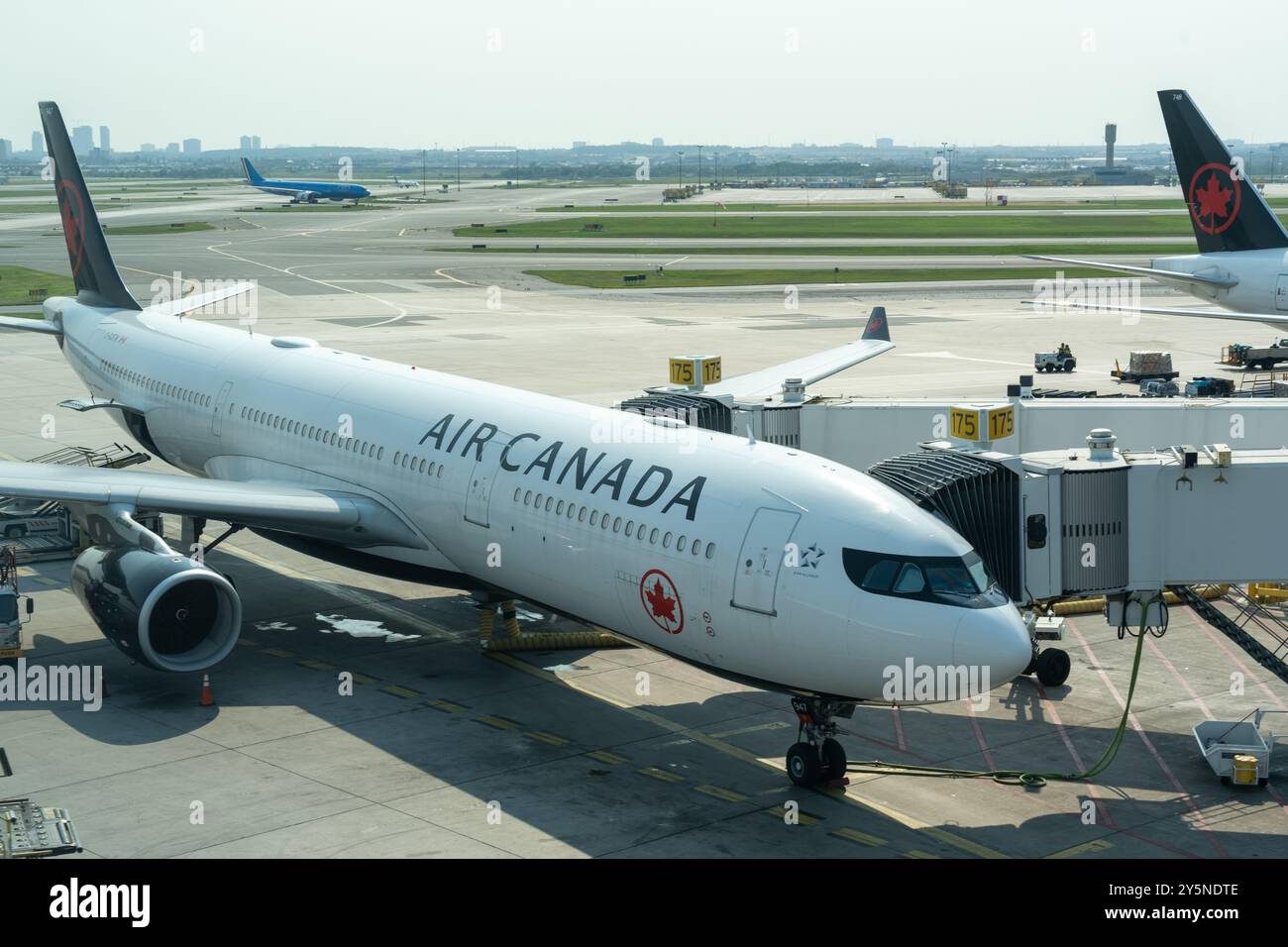 An Air Canada plane parked at Toronto’s Pearson International Airport ...