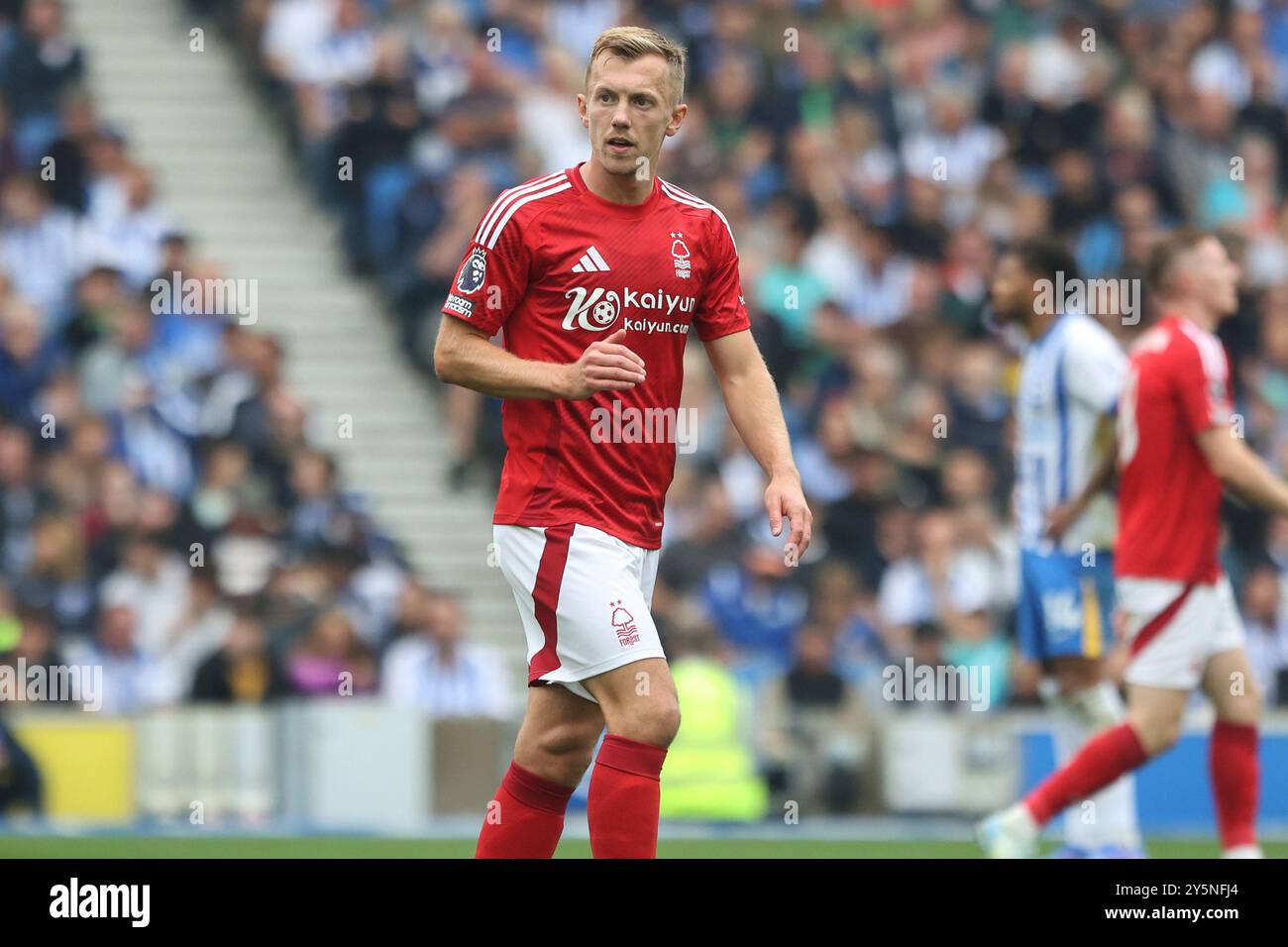 James Ward-Prowse of Nottingham Forest FC at the AMEX Stadium in ...