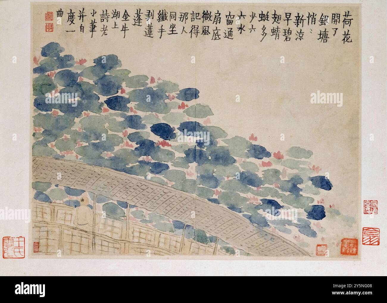 Painting by Chinese painter and calligrapher Jin Nong (金農) (1687-1763 ...