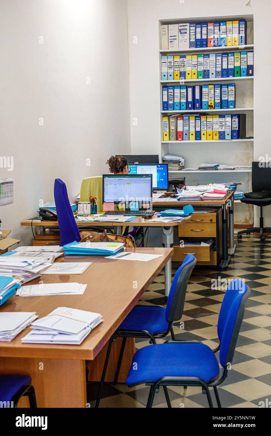 Messina Sicily Italy,inside interior,city municipal accounting office ...
