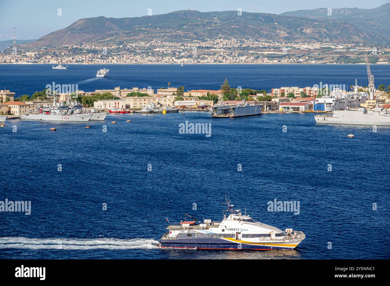 Messina Sicily Italy,Port of Messina,Porto di Messina,Mediterranean Sea ...