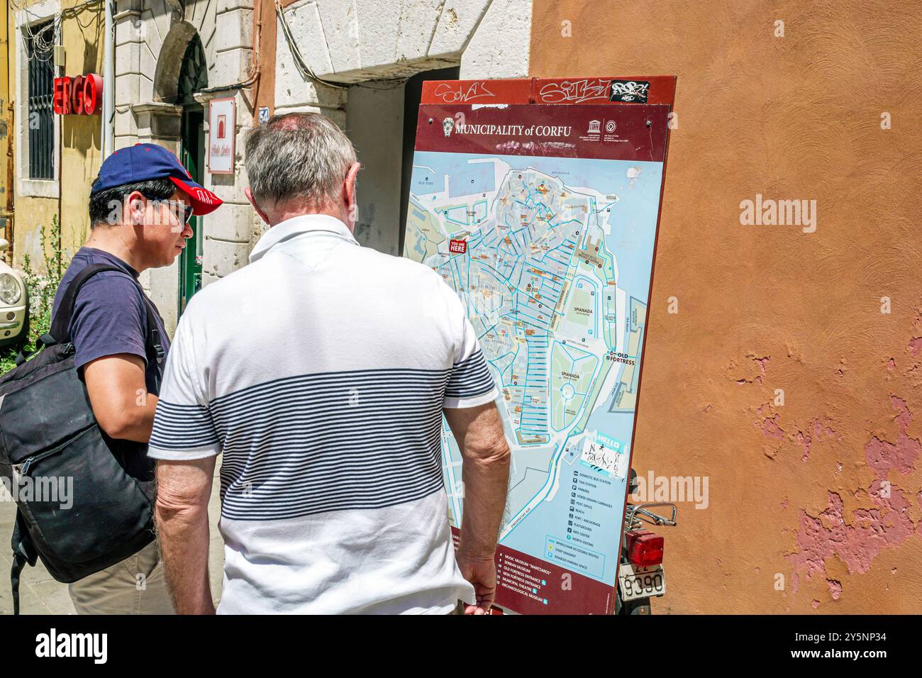 Corfu old town tourist map 60 photos - Morilly.com