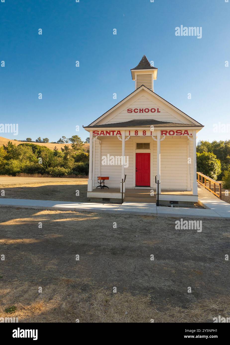 Santa Rosa Schoolhouse, Cambria, California. The old Santa Rosa ...