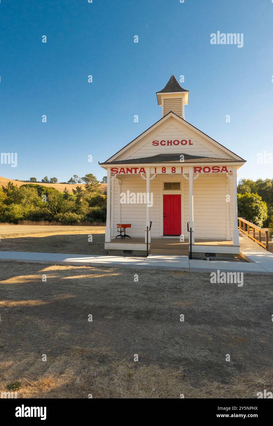 Santa Rosa Schoolhouse, Cambria, California. The old Santa Rosa ...