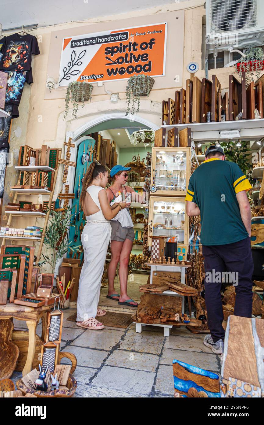 Corfu olive street hi-res stock photography and images - Alamy