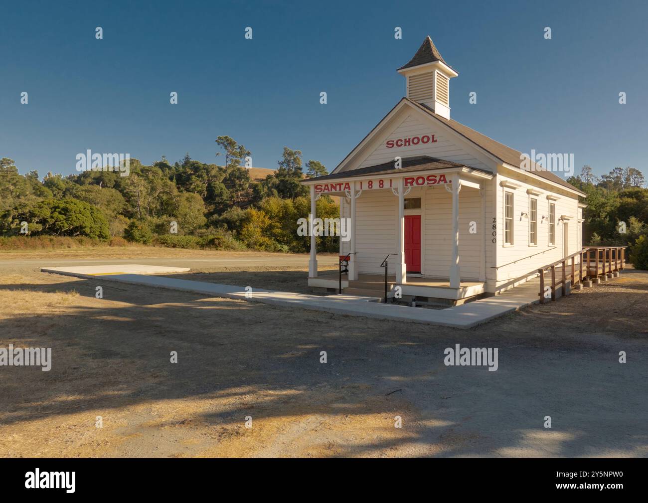 Santa Rosa Schoolhouse, Cambria, California. The old Santa Rosa ...