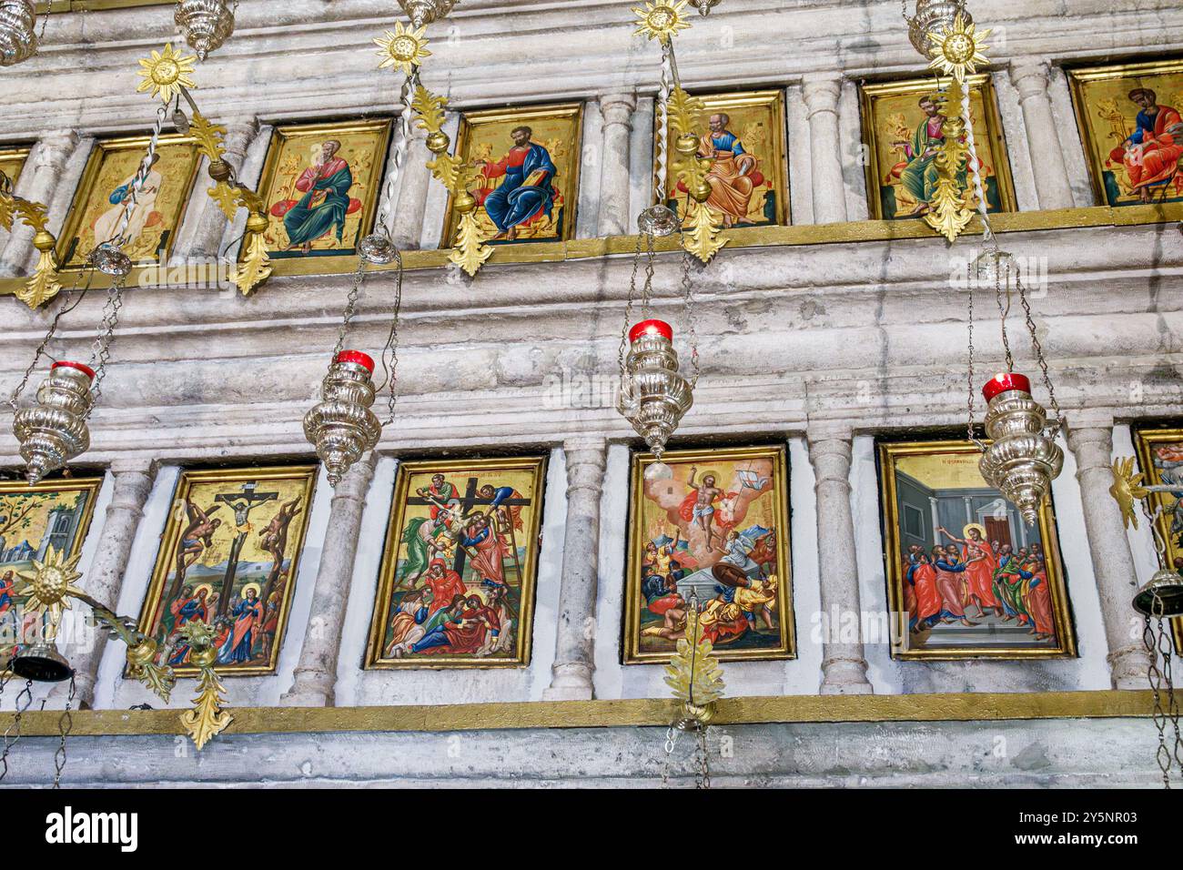 Corfu Greece,Old Town,Nikiforou Theotoki street,Holy Church of Saints ...