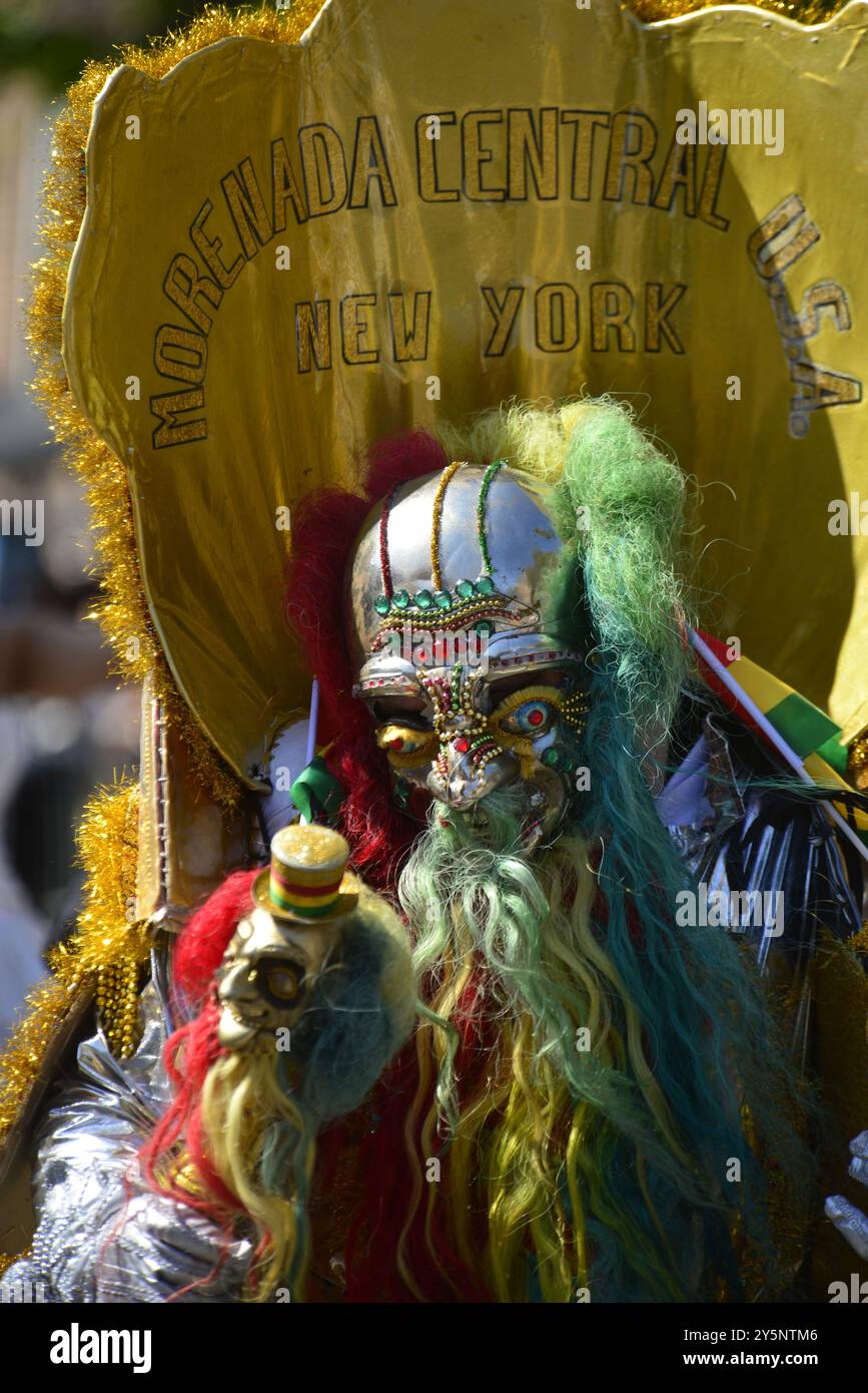 A general view of the 48th Queens Hispanic Parade 2024 marches down ...