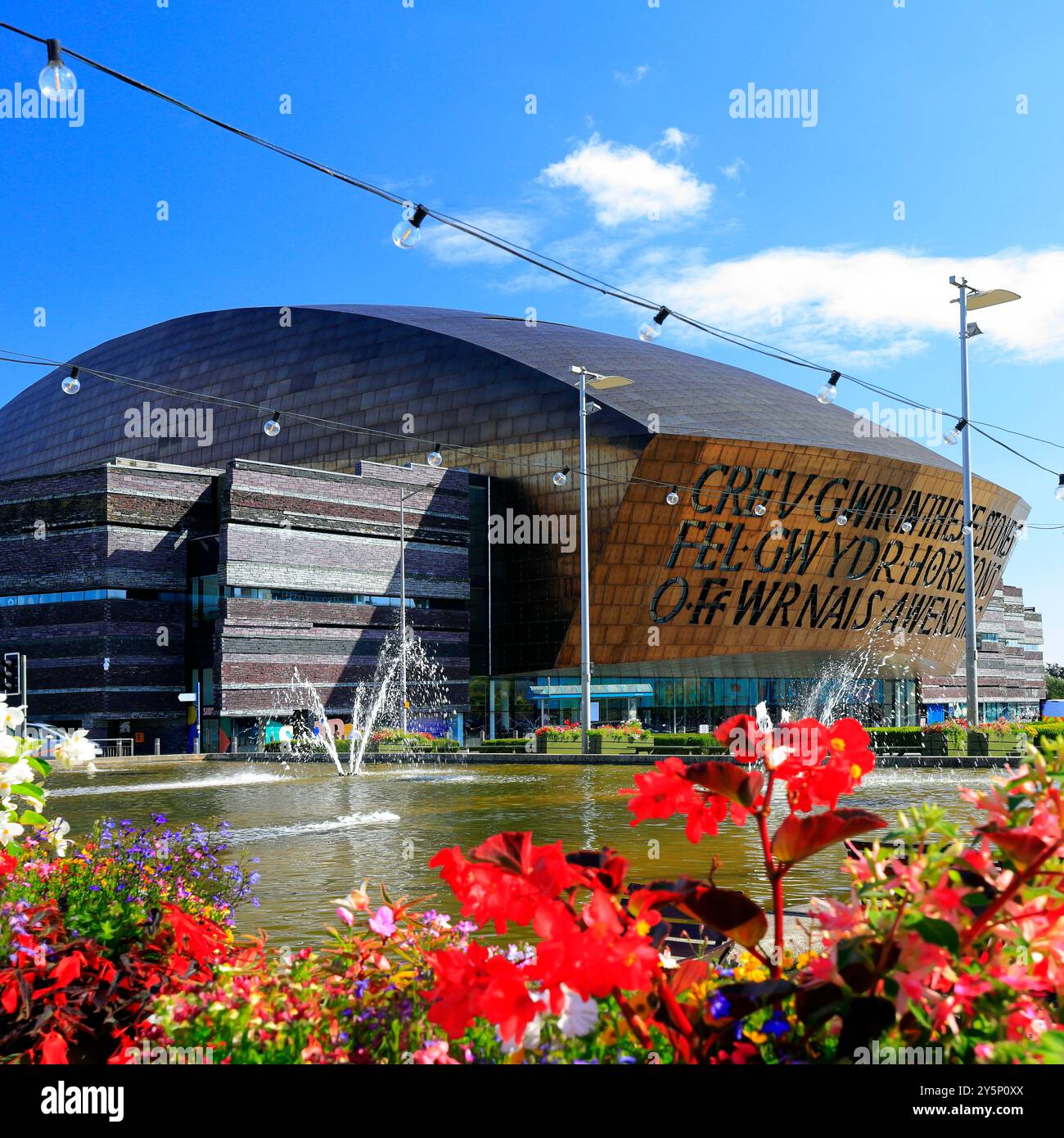 The Wales Millennium Centre concert hall and home of Welsh National ...