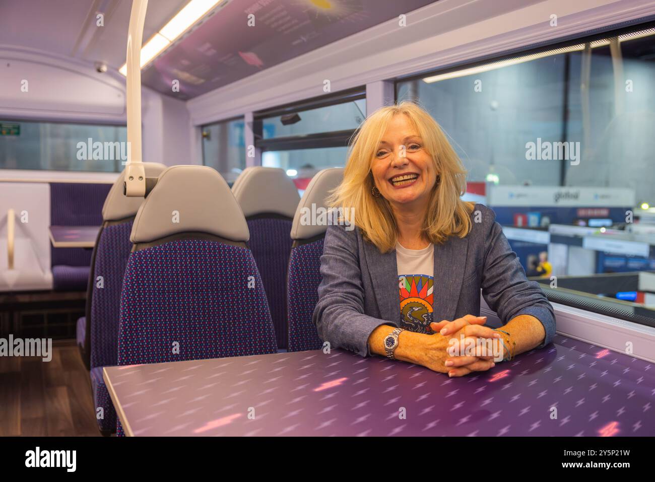 Liverpool, UK. 22 SEP, 2024. Tracy Brabin, Mayor of West Yorkshire sits ...