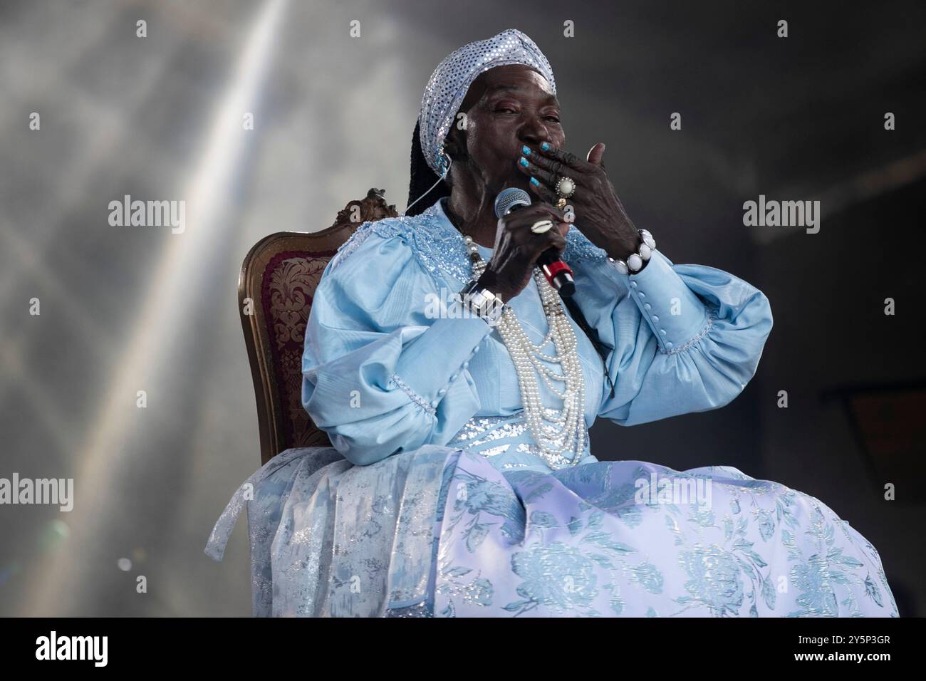 Brazilian singer Lia de Itamaraca performs at the Rock in Rio music ...