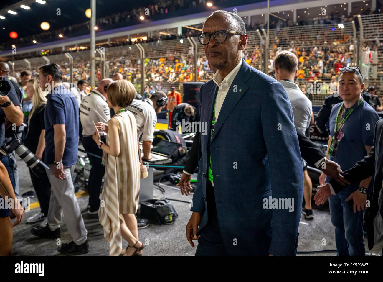 Marina Bay, Singapore, 22nd Sep 2024, Paul Kagame, President of Rwanda ...