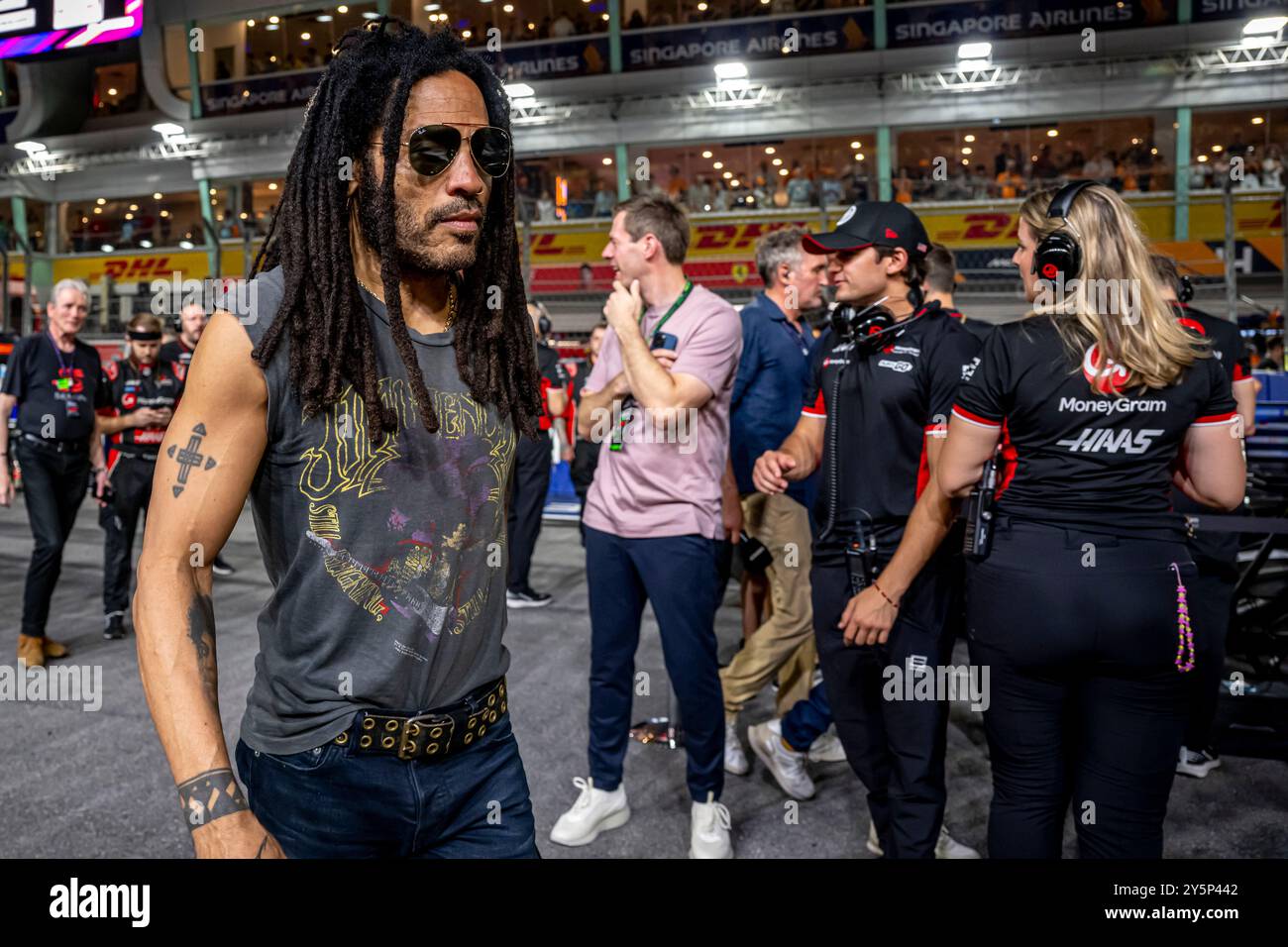 Marina Bay, Singapore, 22nd Sep 2024, Lenny Kravitz, American singer ...