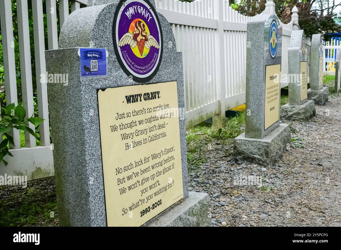 A humorous tombstone dedicated to former flavors of Ben & Jerry’s Ice ...