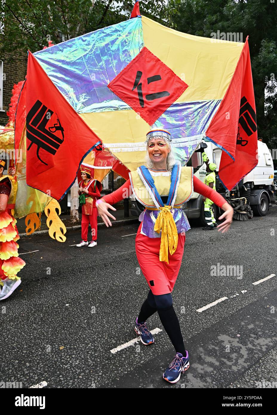 LONDON, UK. 22nd Sep, 2024. Hackney Carnival 2024 street parade will be ...