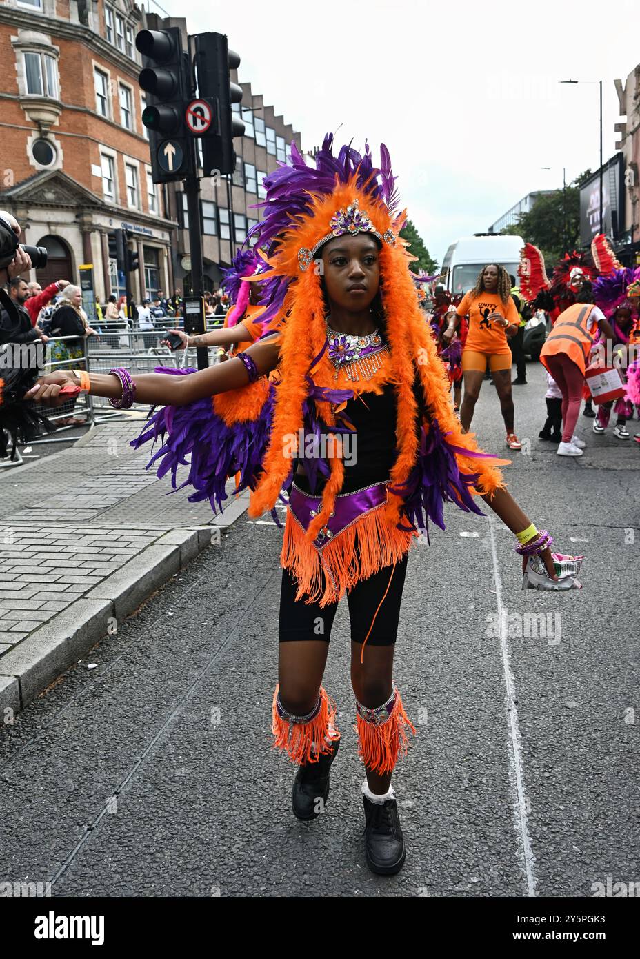 LONDON, UK. 22nd Sep, 2024. Hackney Carnival 2024 street parade will be the highlight of the day ...