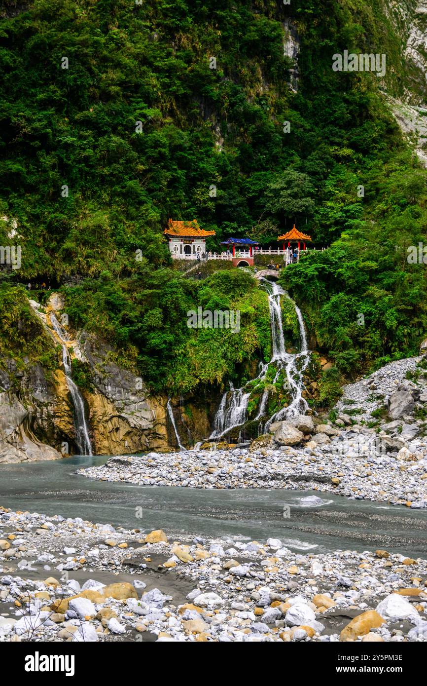 Eternal Spring Shrine or Changchun Shrine in Taroko National Park in ...
