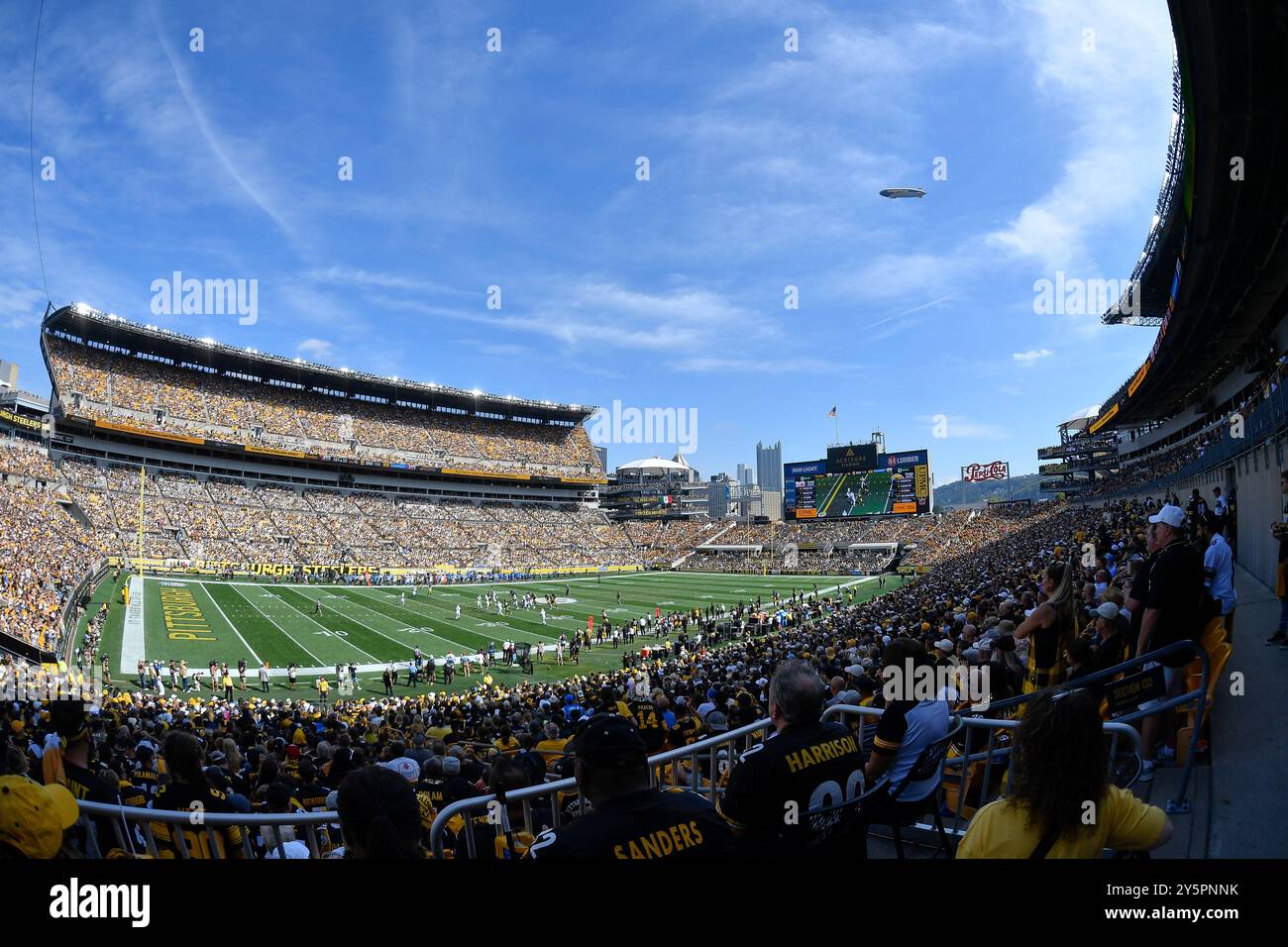 General overall interior view of Acrisure Stadium during the second ...