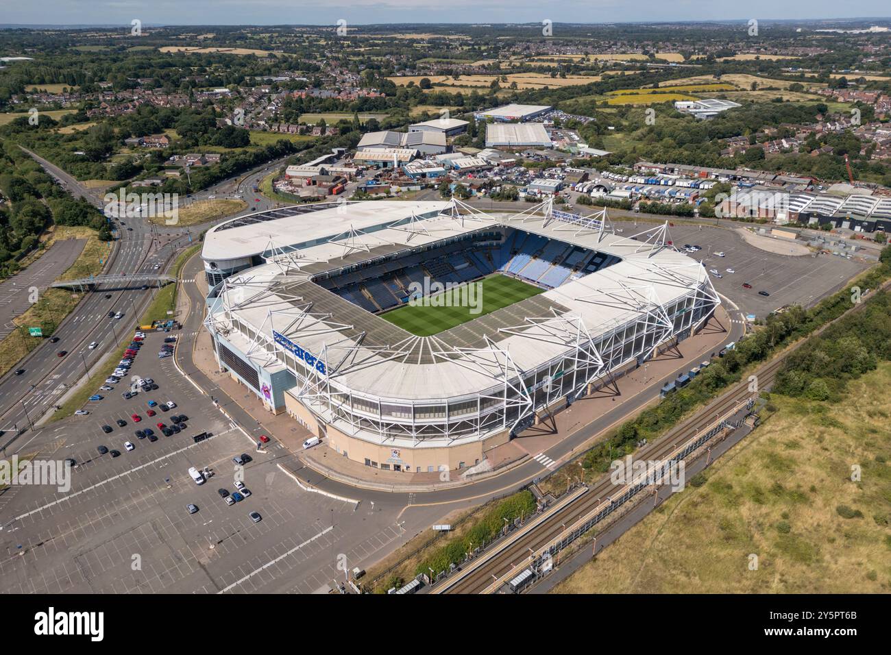 Aerial view of Coventry Building Society Arena, home of Coventry City ...