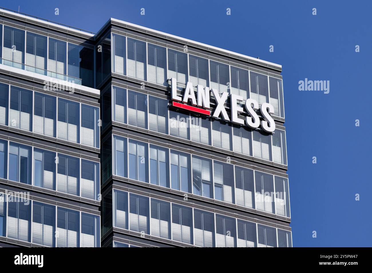Cologne, Germany, September 18 2024: LANXESS AG Logo at Headquarters ...