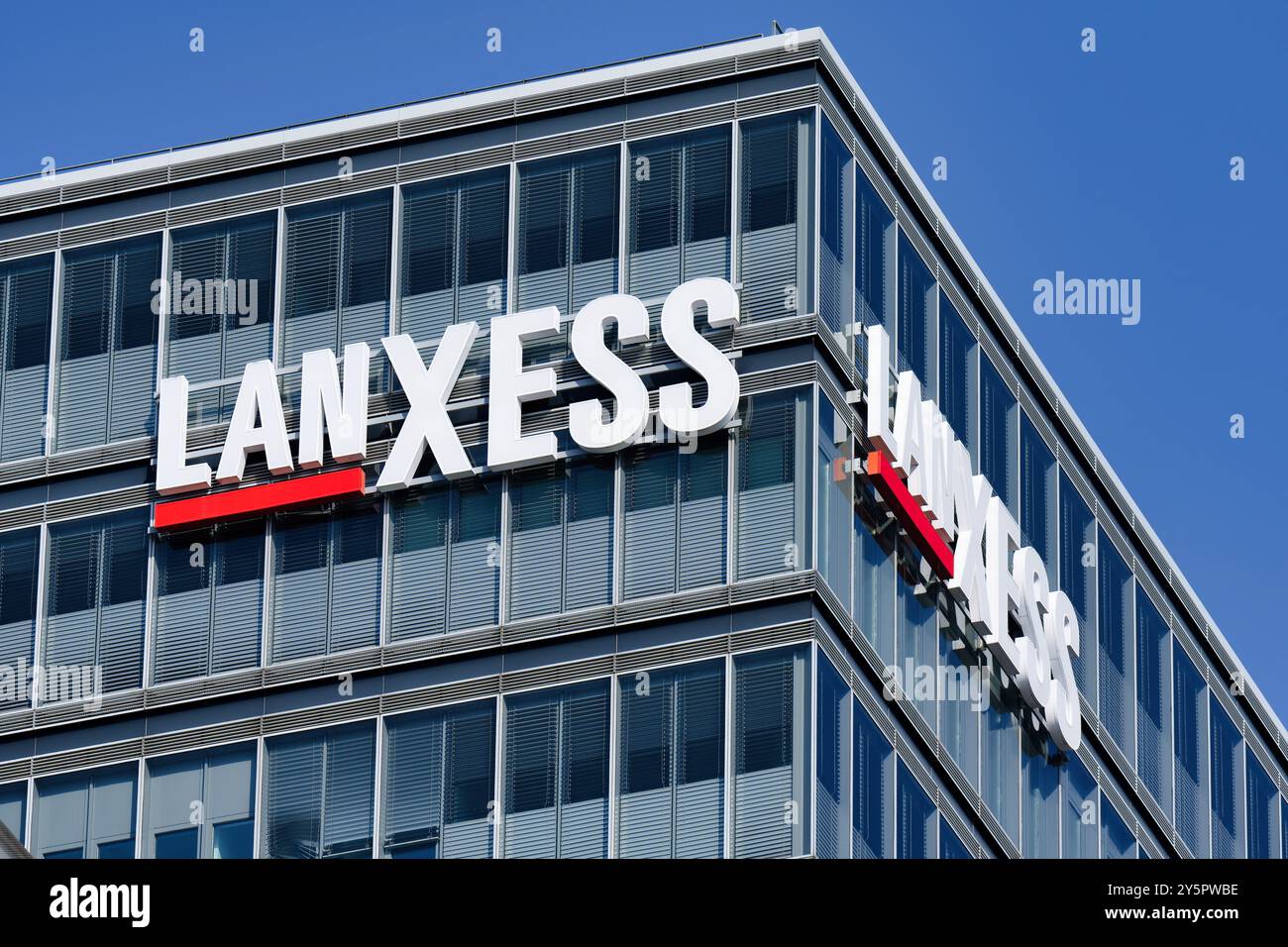 Cologne, Germany, September 18 2024: LANXESS AG Logo at Headquarters ...