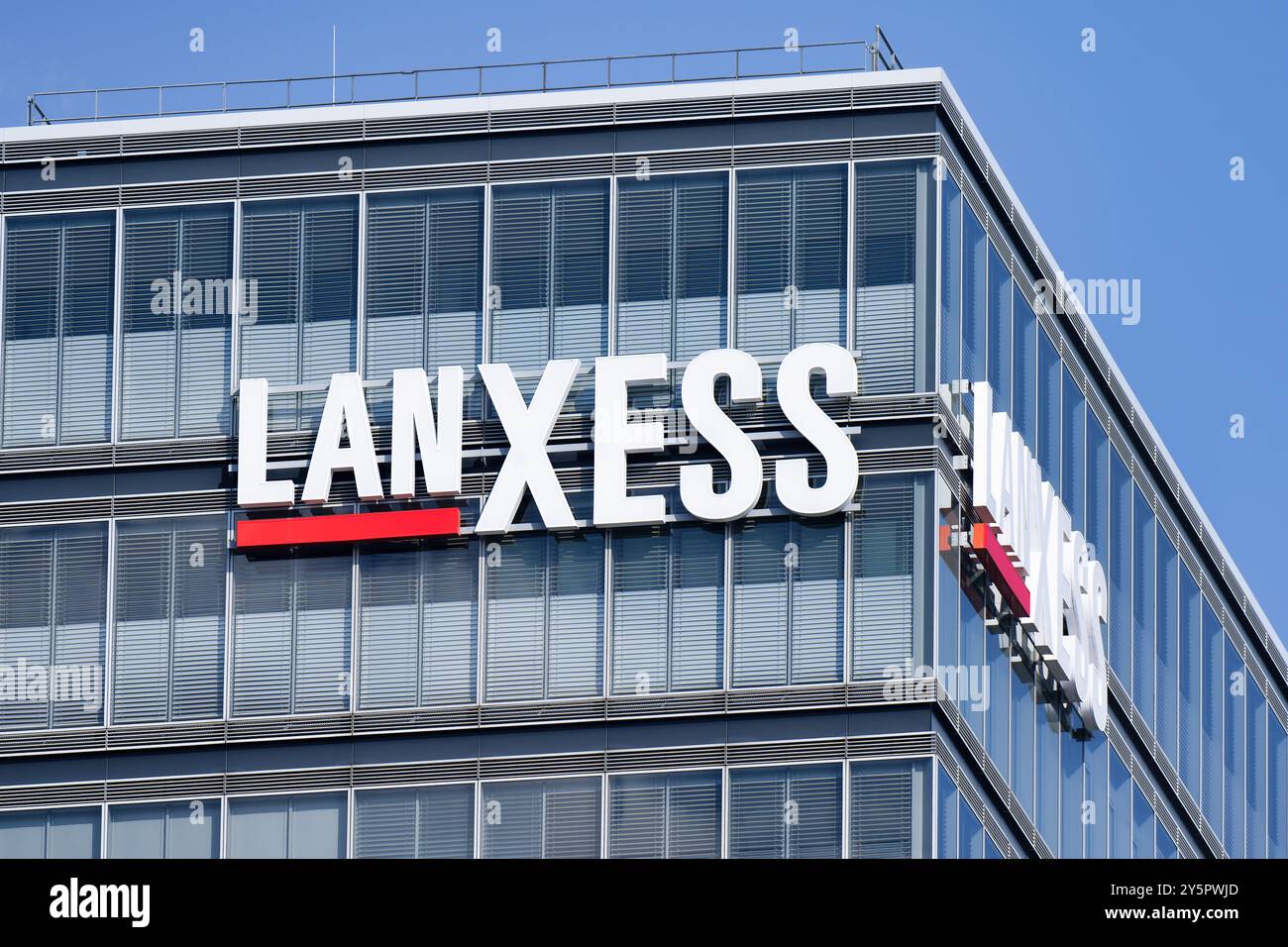 Cologne, Germany, September 18 2024: LANXESS AG Logo at Headquarters ...