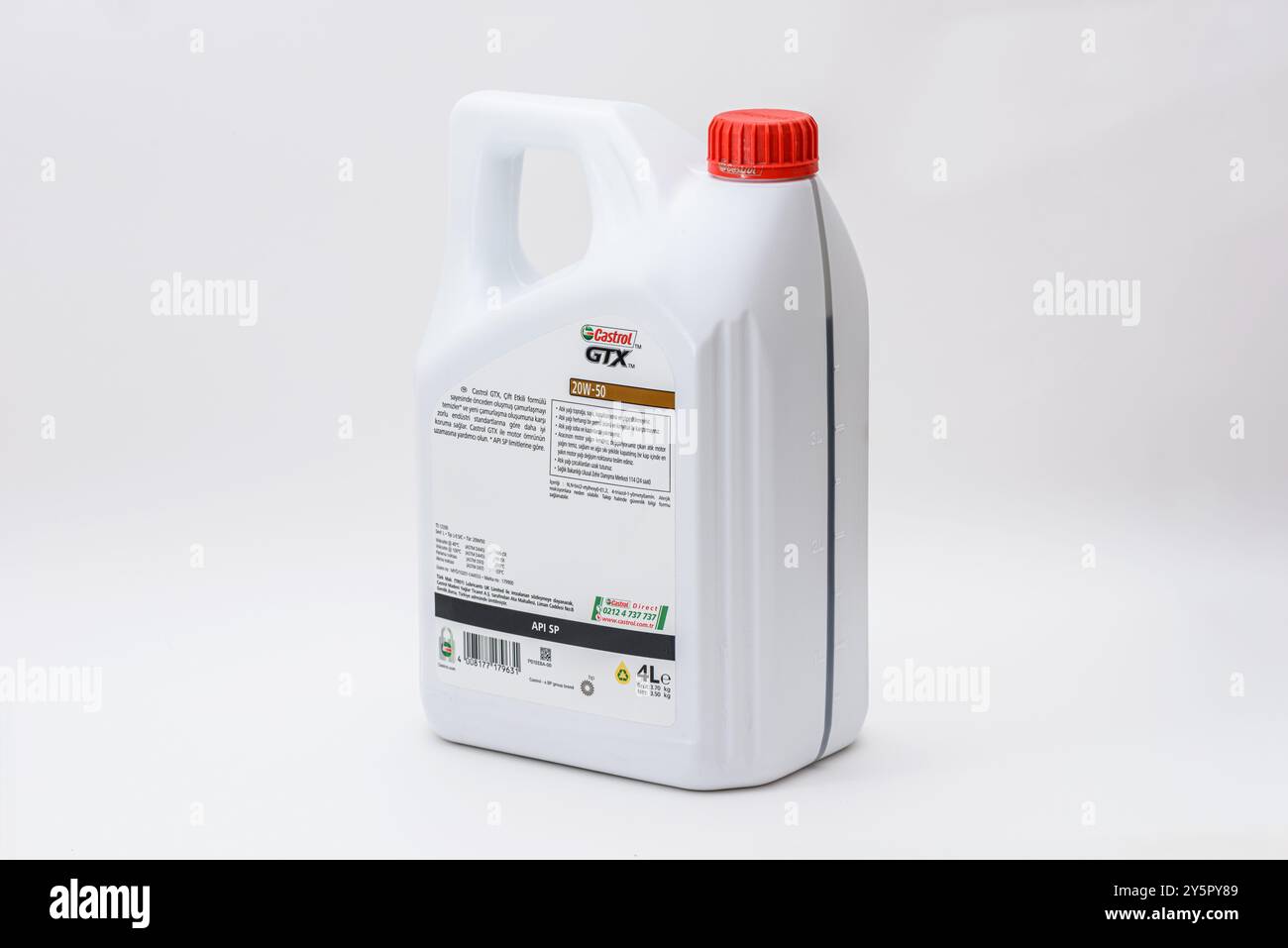 ISTANBUL, TURKEY - SEPTEMBER 22, 2024: Castrol GTX Synthetic motor oil ...