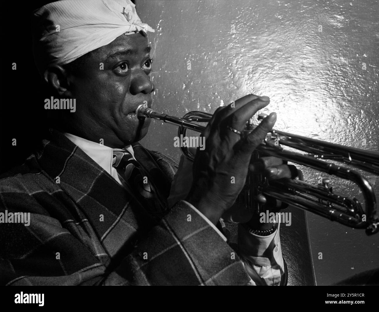 Portrait of Jazz Legend Louis Armstrong, Aquarium, New York, N.Y., ca ...