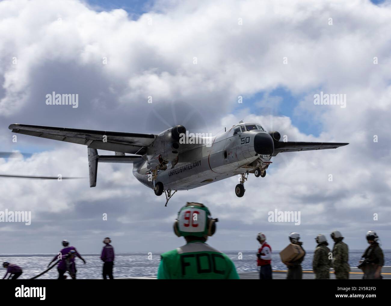ATLANTIC OCEAN (Sep. 20, 2024) An E-2D Hawkeye, assigned to the ÒGrey ...