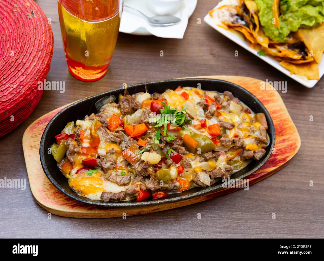 Mexican beef alambre Stock Photo - Alamy