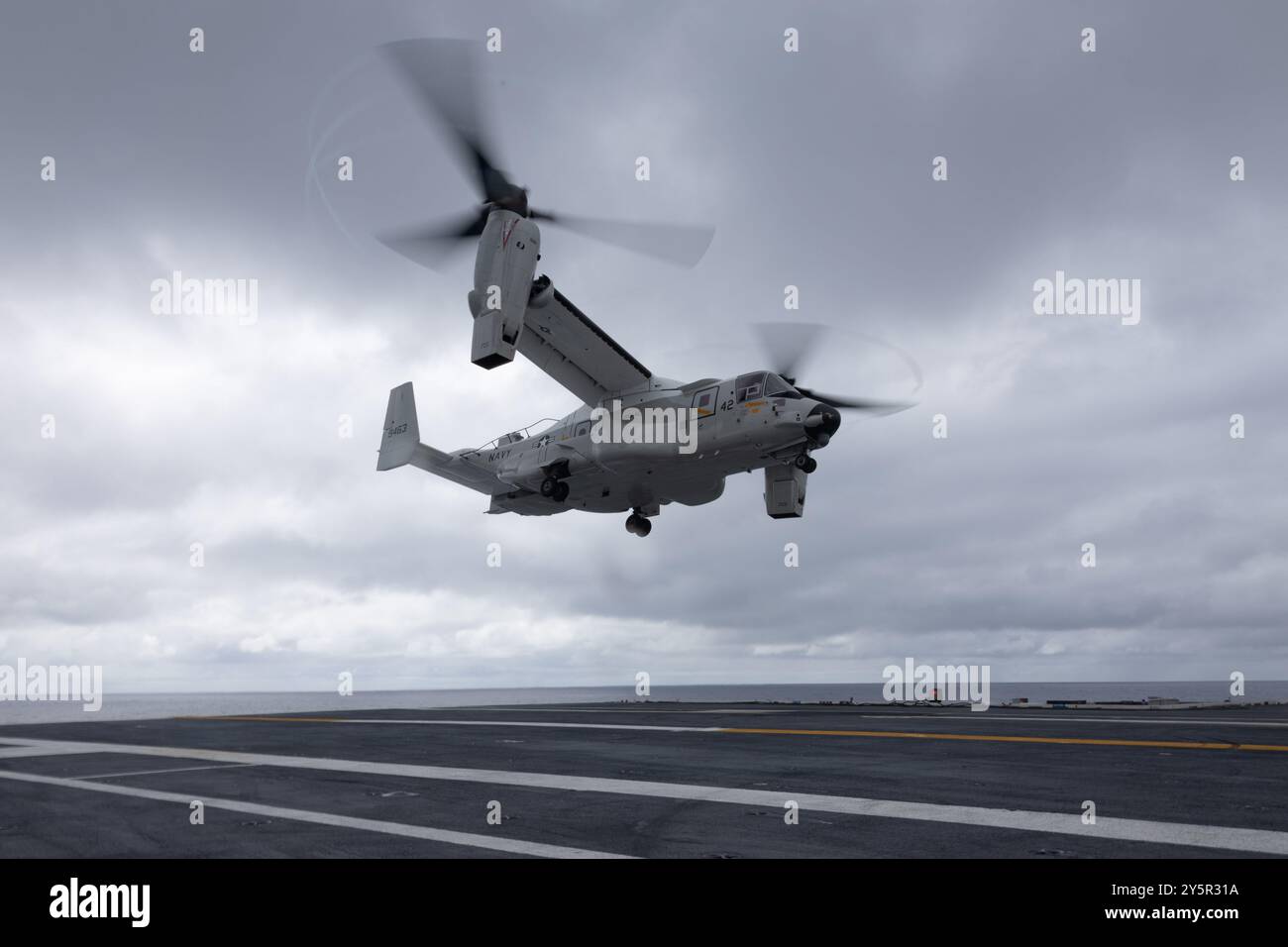 ATLANTIC OCEAN (Sept. 19, 2024) A CMV-22B Osprey, assigned to the ...