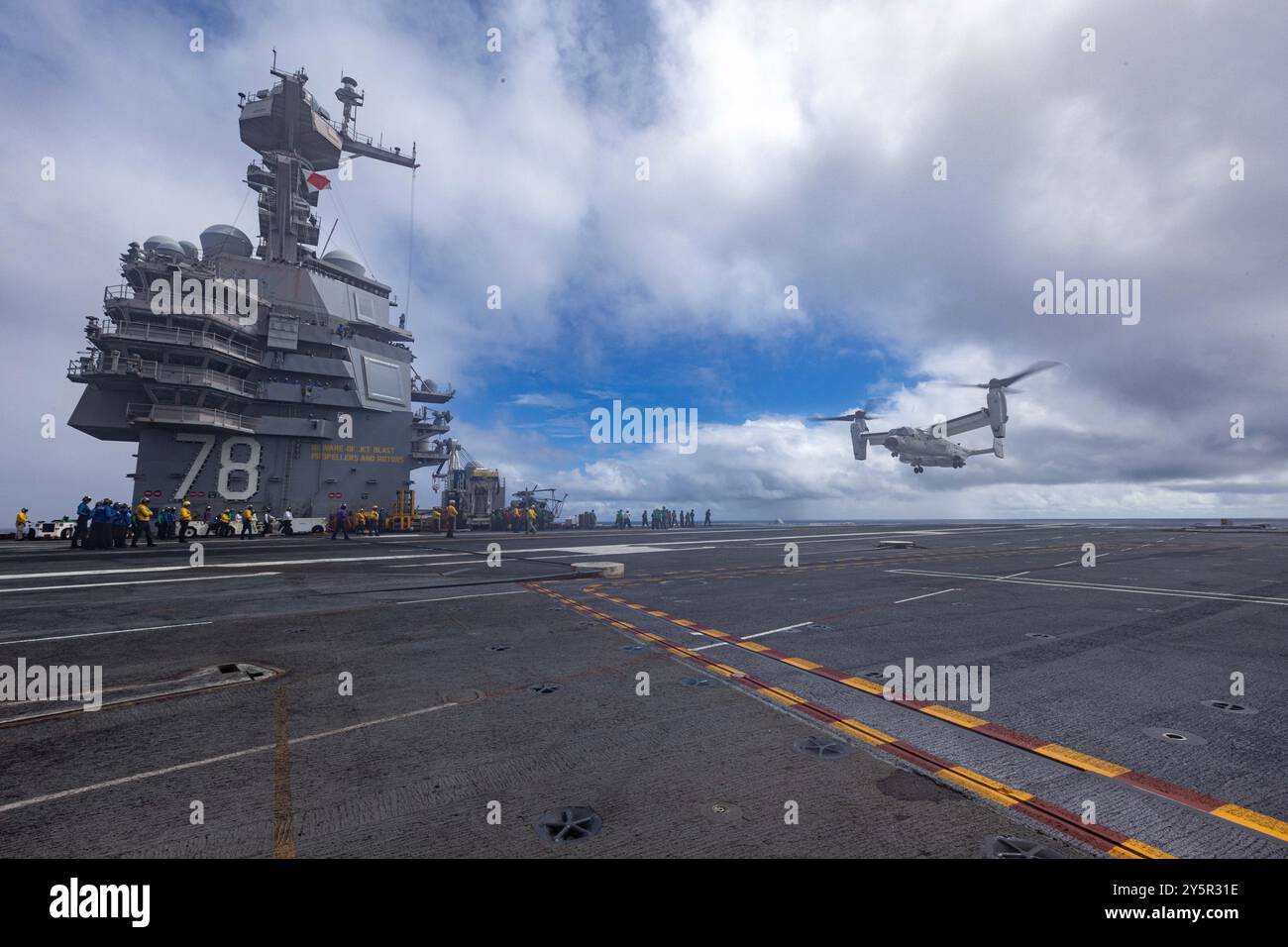 ATLANTIC OCEAN (Sept. 19, 2024) A CMV-22B Osprey, assigned to the ...