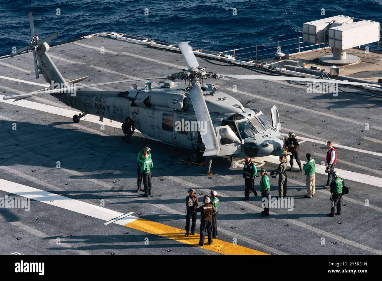 ATLANTIC OCEAN (Sep. 21, 2024) Sailors assigned to the world's largest ...
