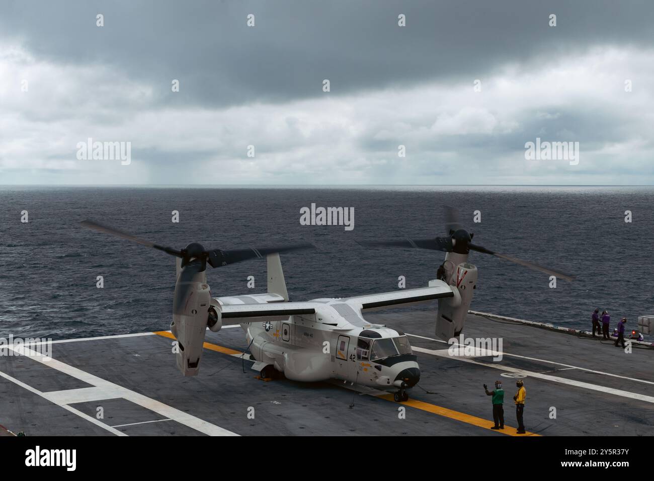 ATLANTIC OCEAN (Sep. 19 , 2024) A CMV-22B Osprey, assigned to the ...