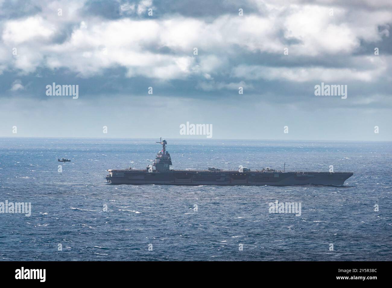 ATLANTIC OCEAN (Sep. 20, 2024) An E-2D Hawkeye, assigned to the “Grey ...