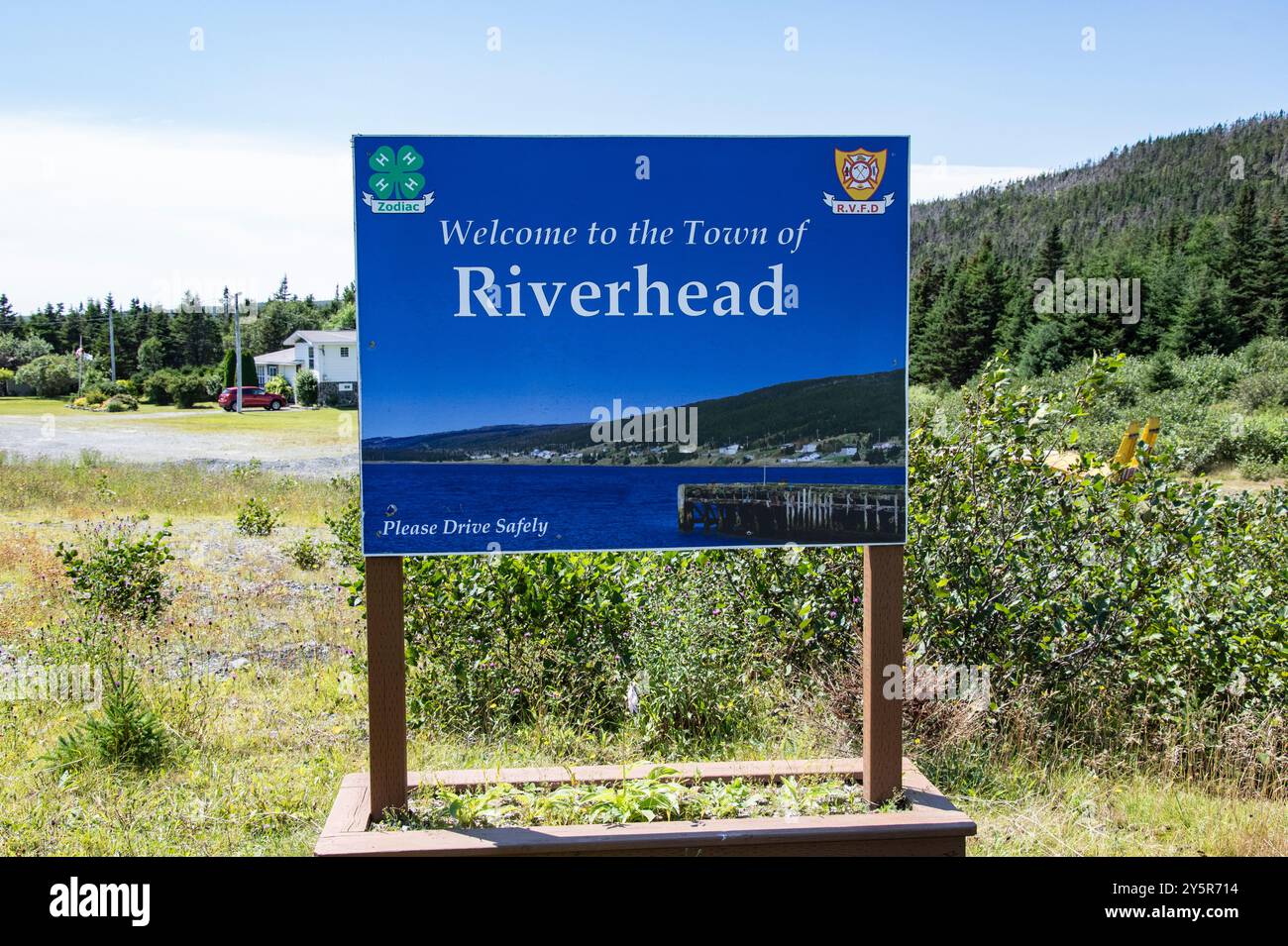 Welcome to the town of Riverhead sign on NL 90 in Newfoundland ...