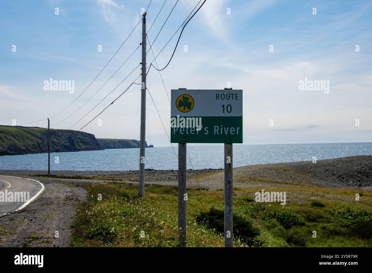 Route 10 Peter's River sign in St. Vincent's–St. Stephen's–Peter's ...