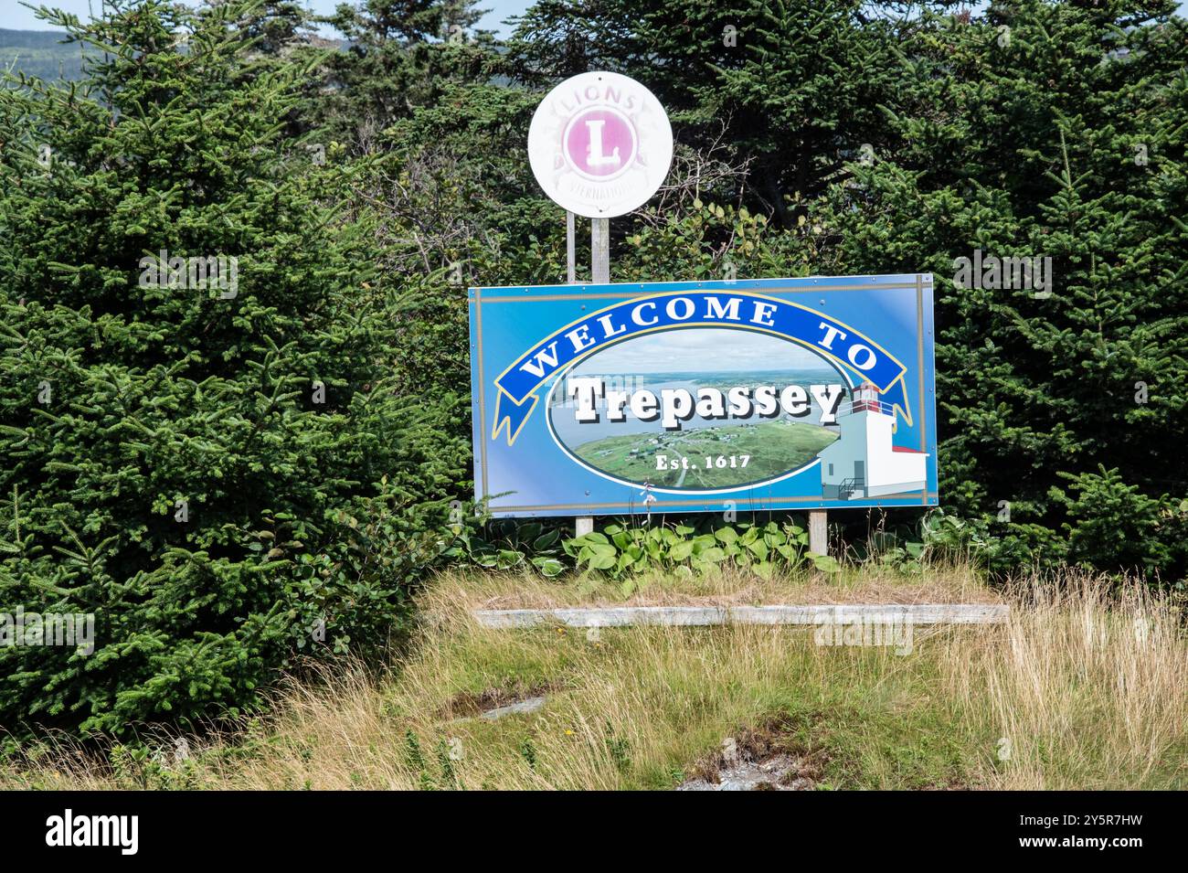 Welcome to Trepassey and Lions Club signs on NL 10 in Newfoundland ...