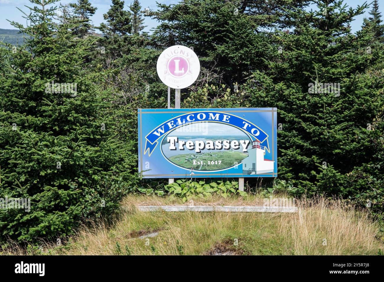 Welcome to Trepassey and Lions Club signs on NL 10 in Newfoundland ...