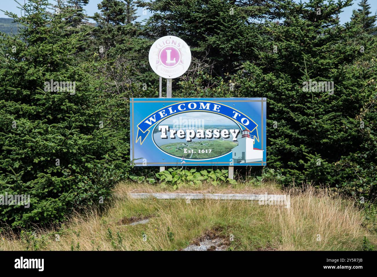 Welcome to Trepassey and Lions Club signs on NL 10 in Newfoundland ...