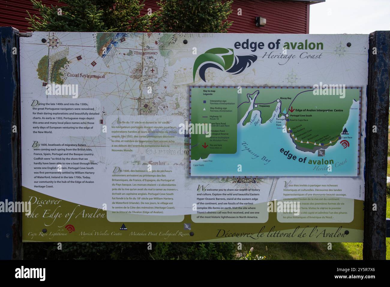 Avalon peninsula map hi-res stock photography and images - Alamy