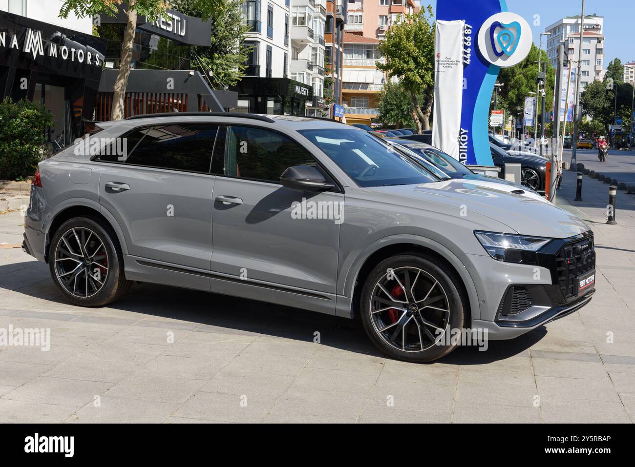 ISTANBUL, TURKEY - JULY 22, 2024: Audi SQ8 for sale at Goztepe Showroom ...