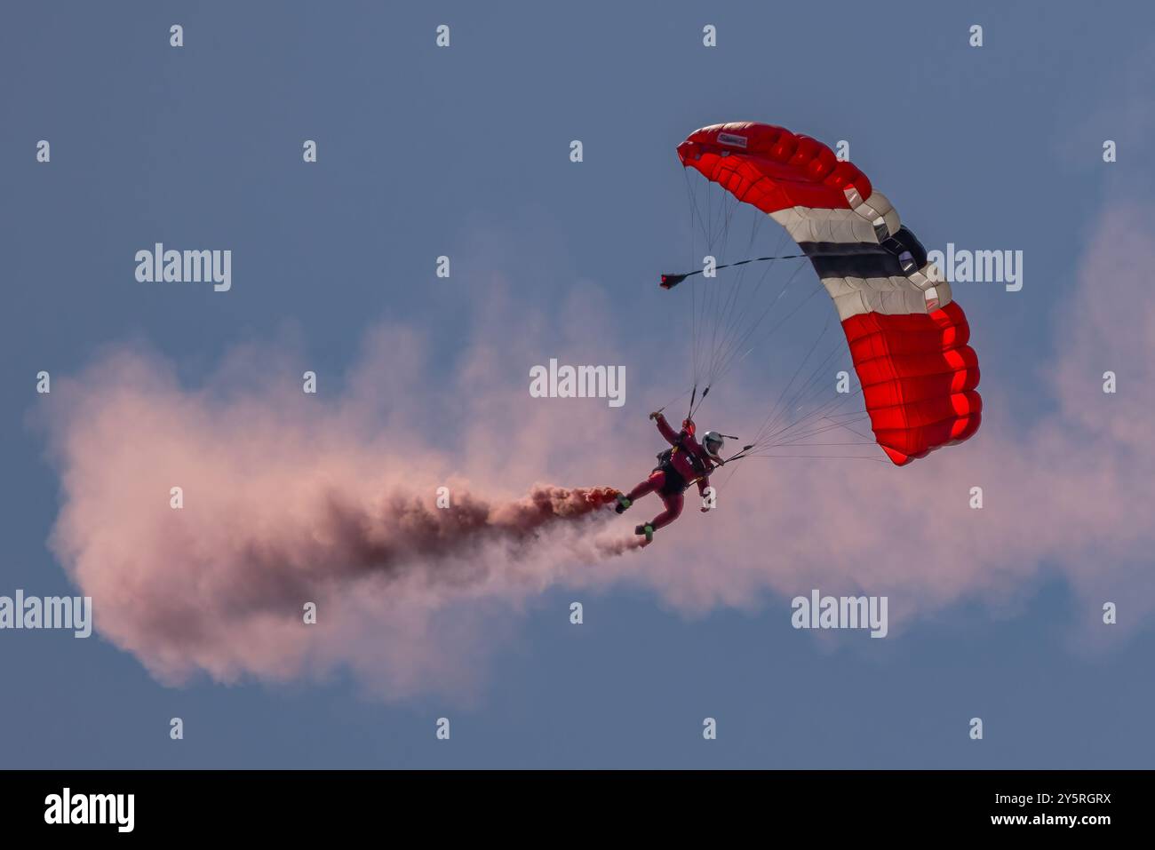 Red Devils Parachute display team Stock Photo - Alamy
